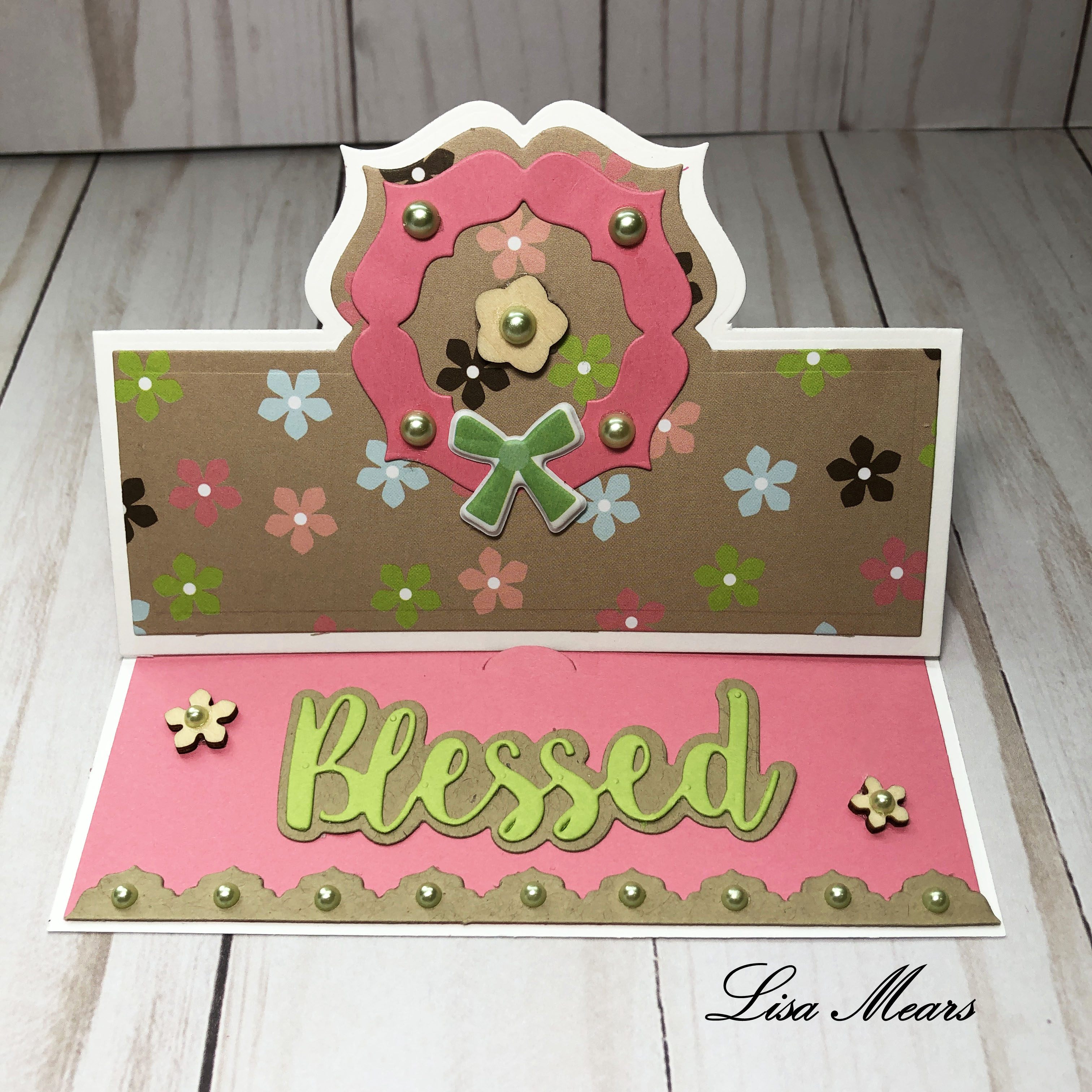 “Blessed” Card – Stamps of Life February 2019 Card Kit – Lisa Mears Designs
