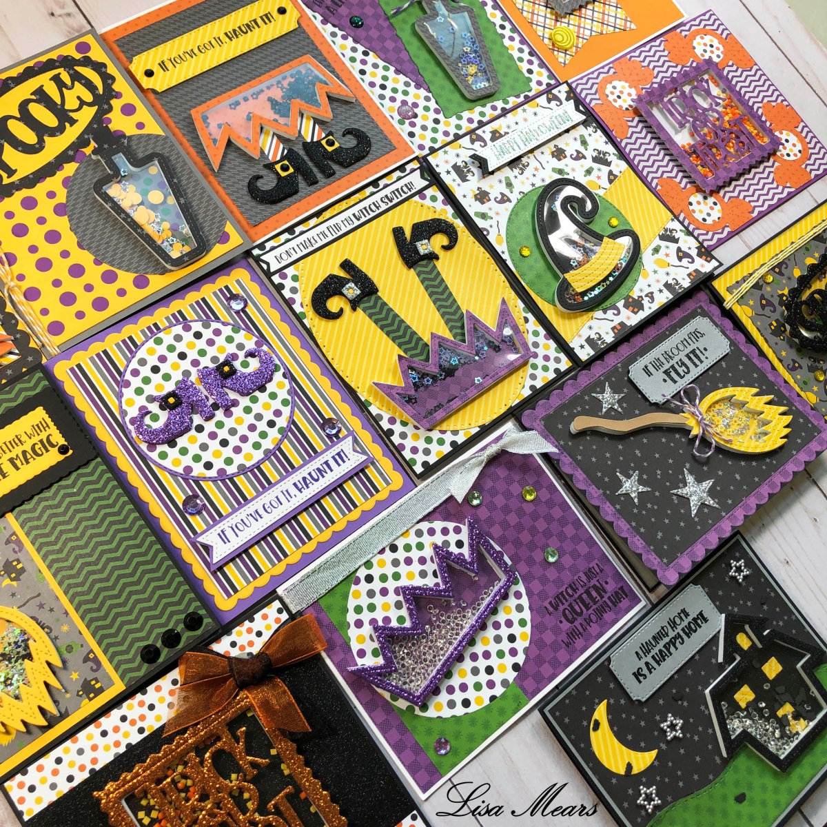 Queen & Co Hocus Pocus Halloween Kit – 15 Cards – 1 Kit – Lisa Mears ...