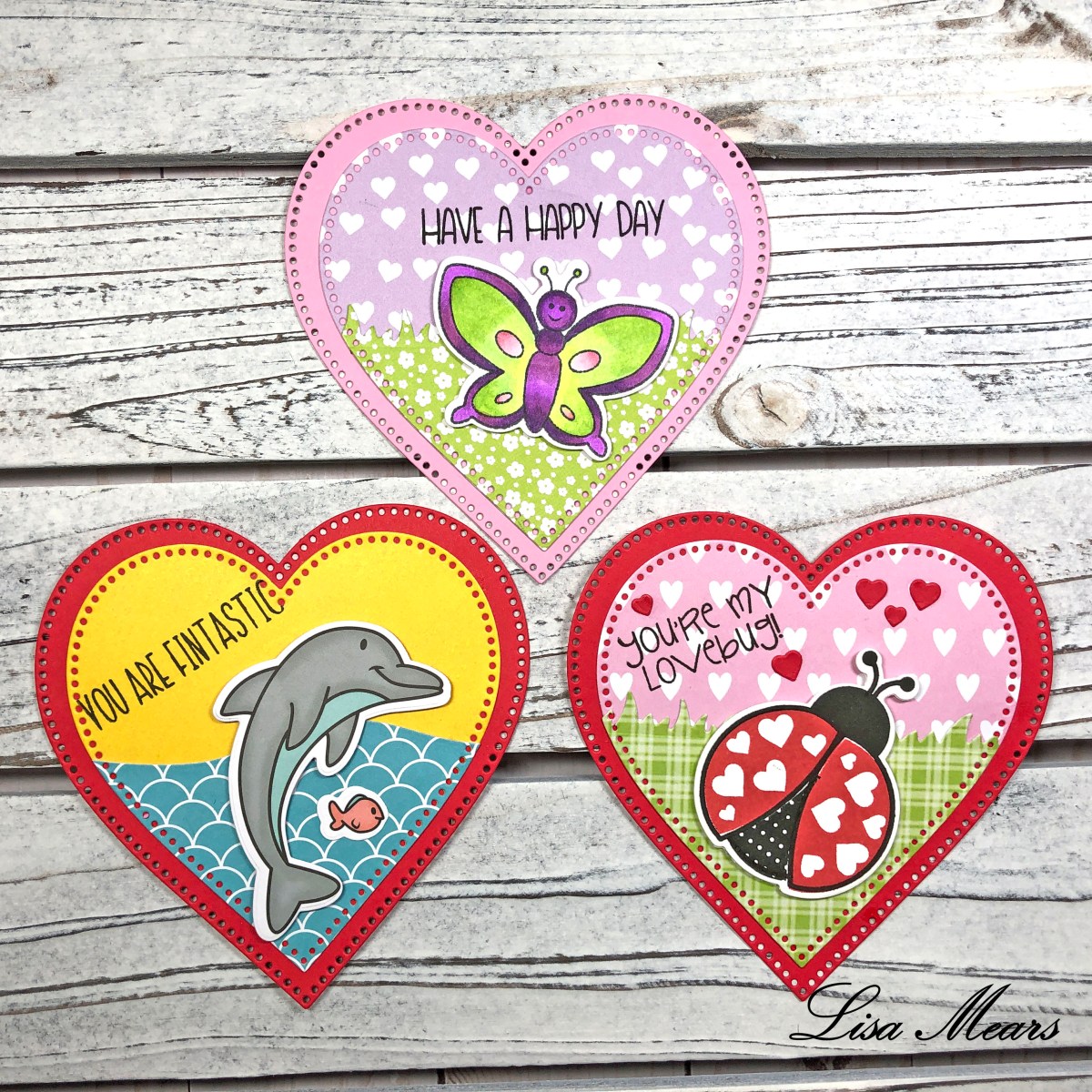 Quick and Easy Valentine’s Day Cards – Lisa Mears Designs