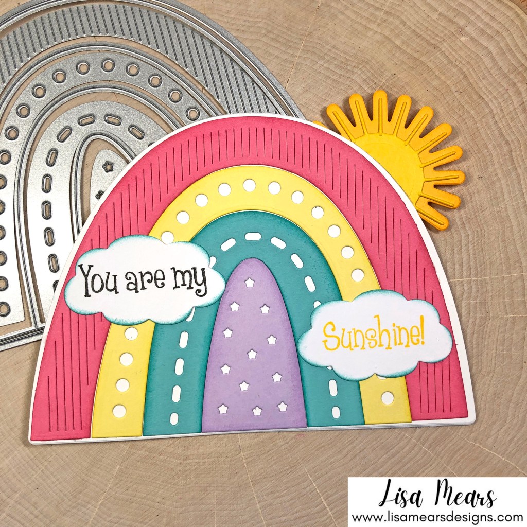 Rainbow Shaped Card – Lisa Mears Designs