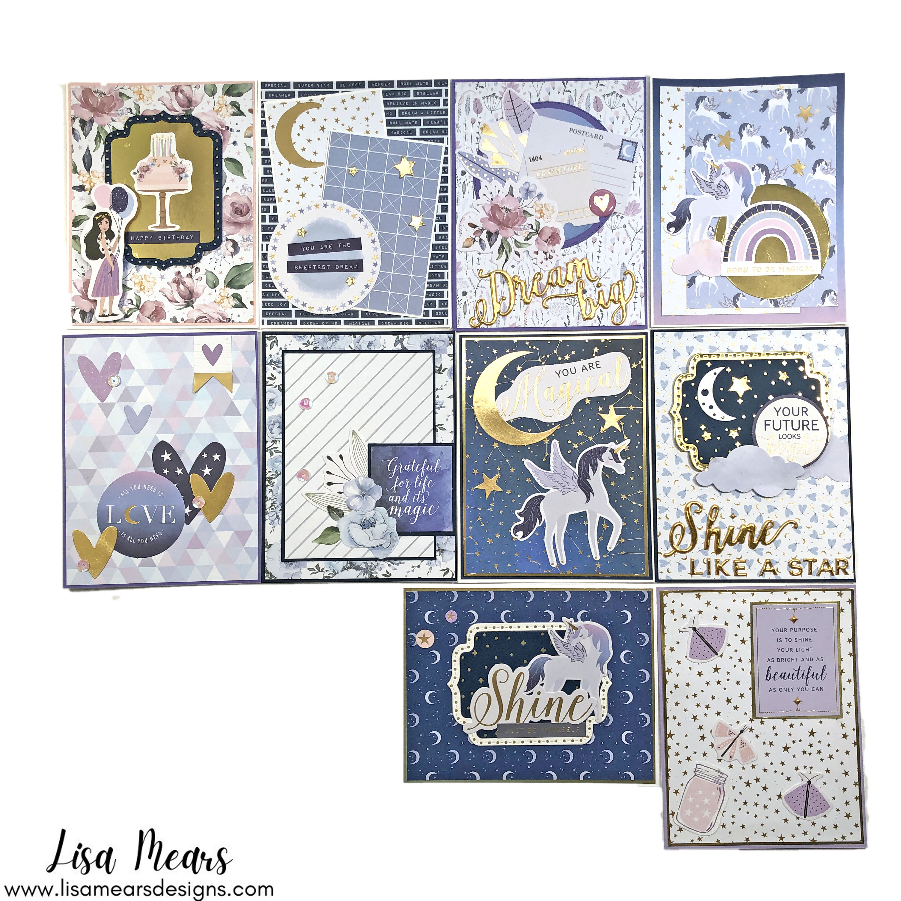 Spellbinders Card Kit – October 2021 – 10 Cards 1 Kit – You Are Stellar ...