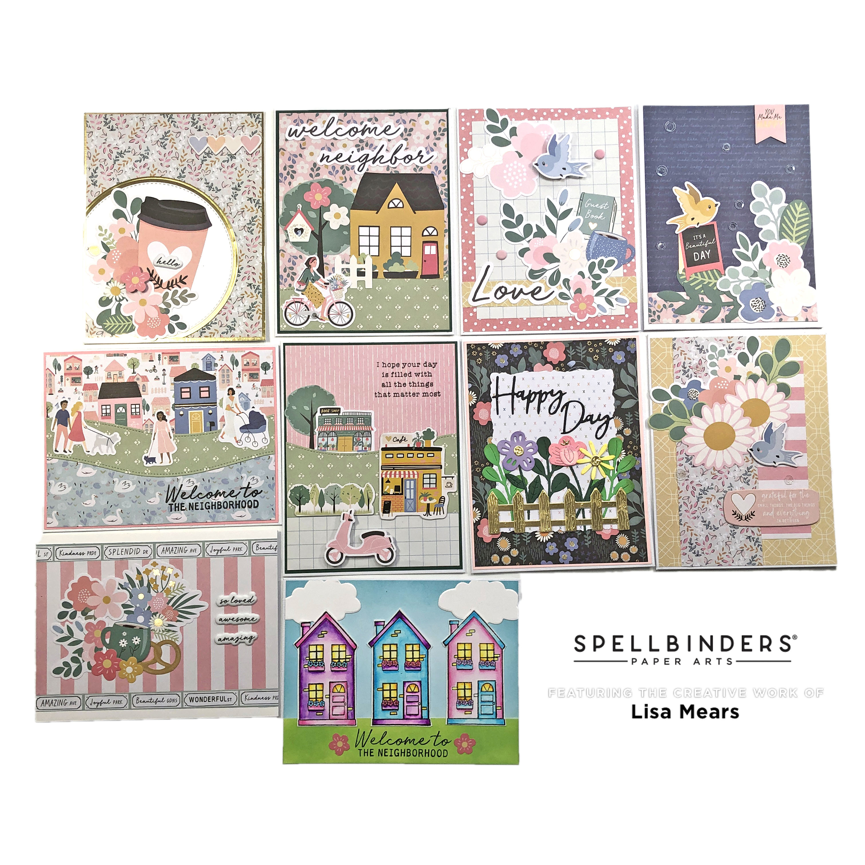 Spellbinders Card Kit – April 2022 – 10 Cards 1 Kit – Picket Fences ...