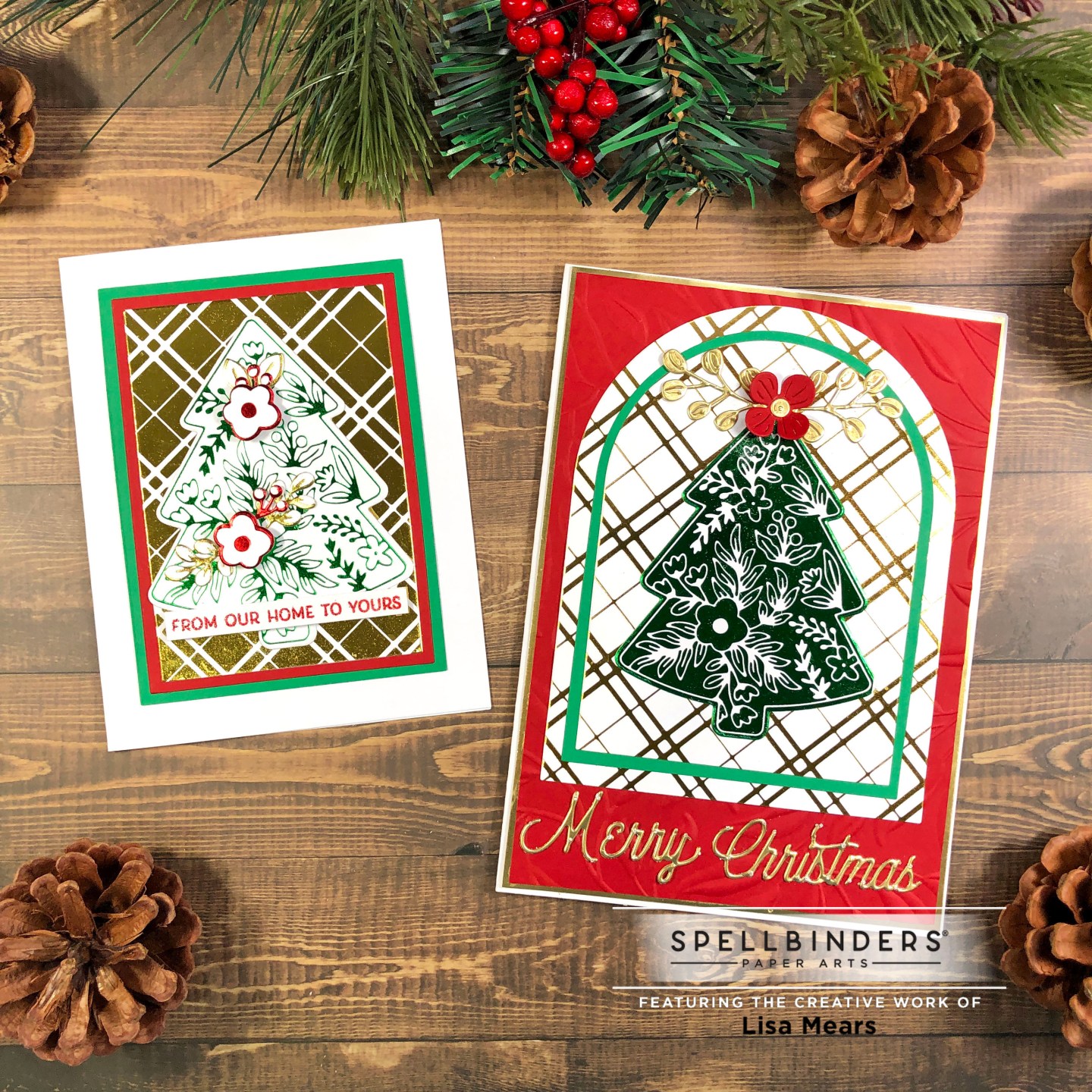 Glimmer Greetings – Spellbinders – 3 Cards – Lisa Mears Designs