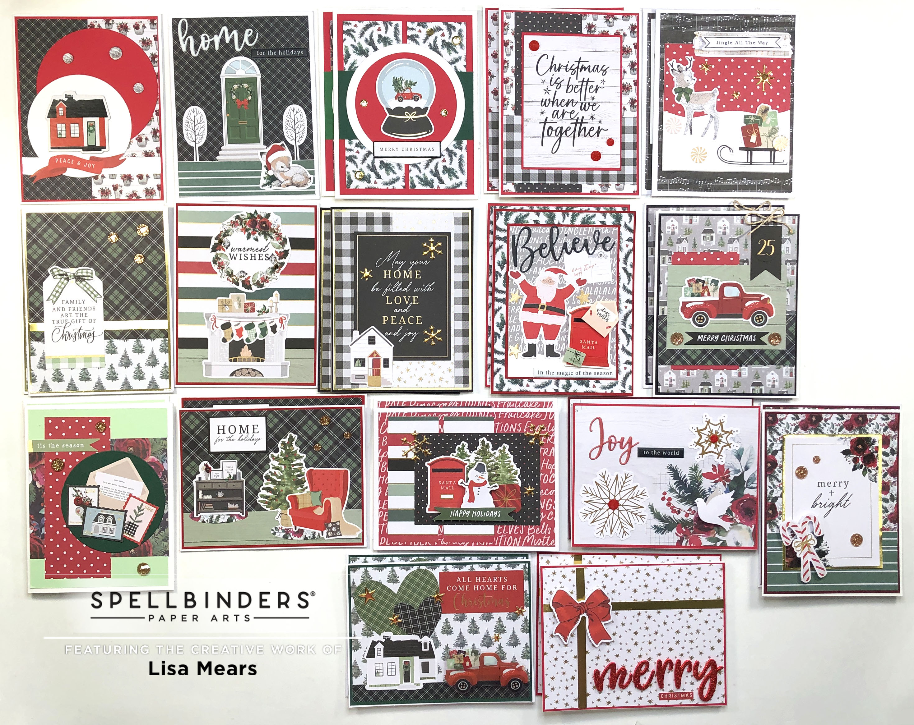 Santa Lane Christmas Kit – Spellbinders – 31 Cards – Lisa Mears Designs