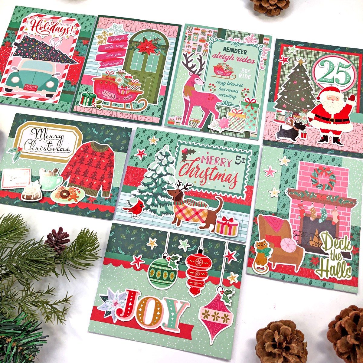 Quick and Easy Christmas Cards | Simple Stories – Lisa Mears Designs