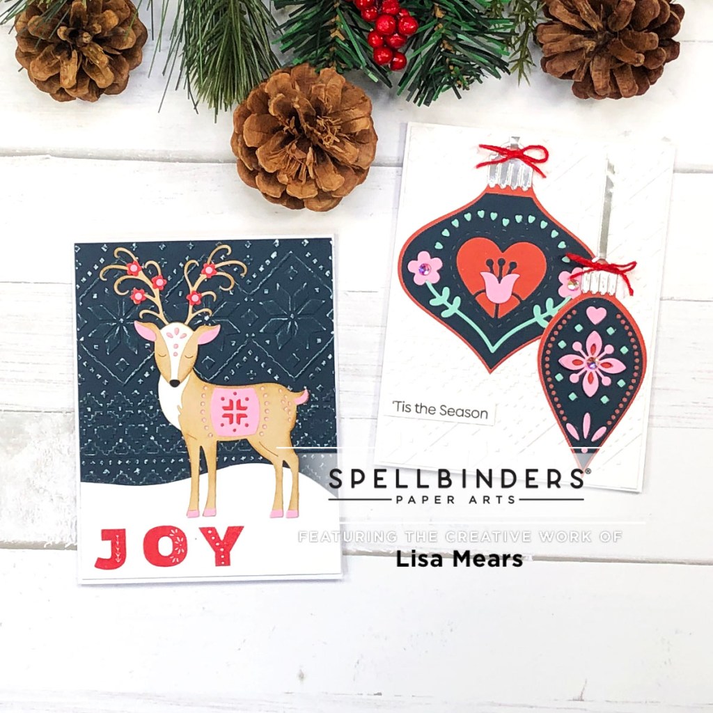 Spellbinders Winter Tales Collection – 2 Cards – Lisa Mears Designs