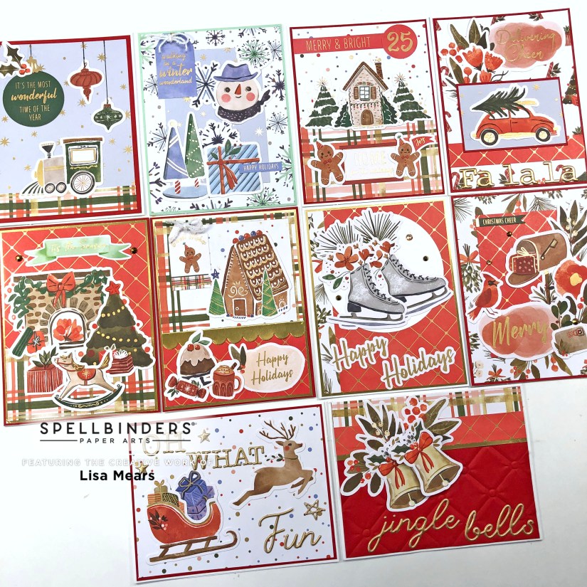 Spellbinders Winter Wonderland Collection – 10 Cards – Lisa Mears Designs