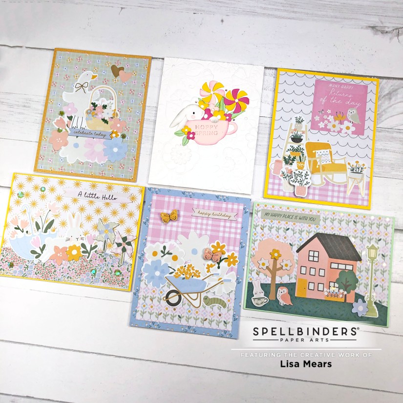 Spellbinders Card Kit – February 2023 – Spring Delight – 6 Cards – Lisa ...