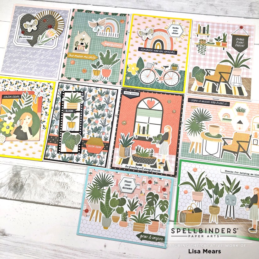 Spellbinders Card Kit – January 2023 – Indoor Garden – 10 Cards – Blog ...