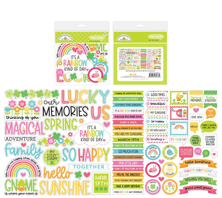 12 Cards | Doodlebug Design – Over the Rainbow Collection – Lisa Mears ...