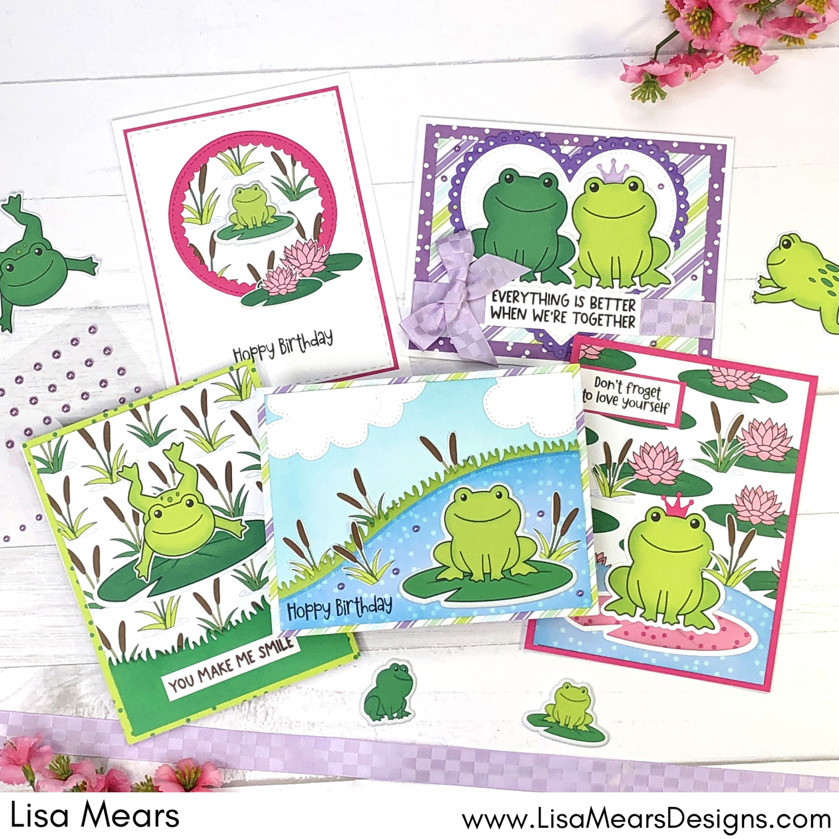 The Stamps of Life March 2023 Clubs – 5 Cards – Lisa Mears Designs