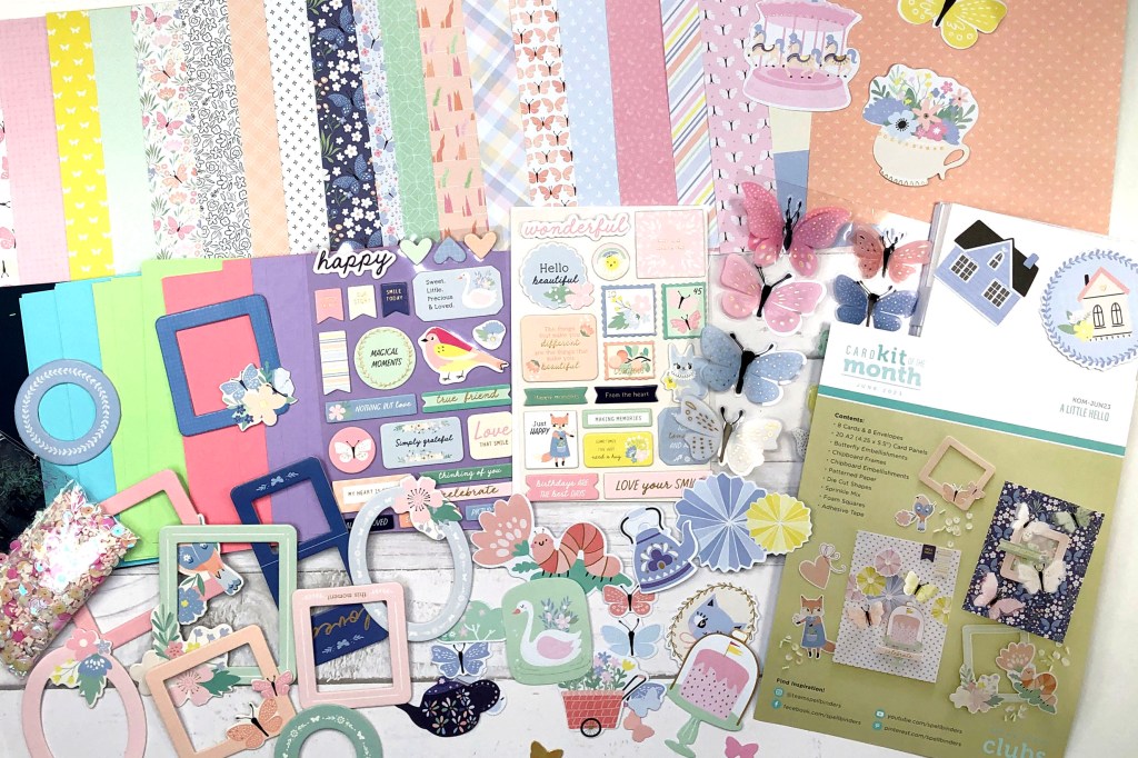 Spellbinders Card Kit – June 2023 – A Little Hello – 5 Cards – Lisa ...