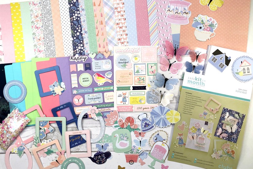 Spellbinders Card Kit – June 2023 – A Little Hello – 5 Cards – Lisa ...