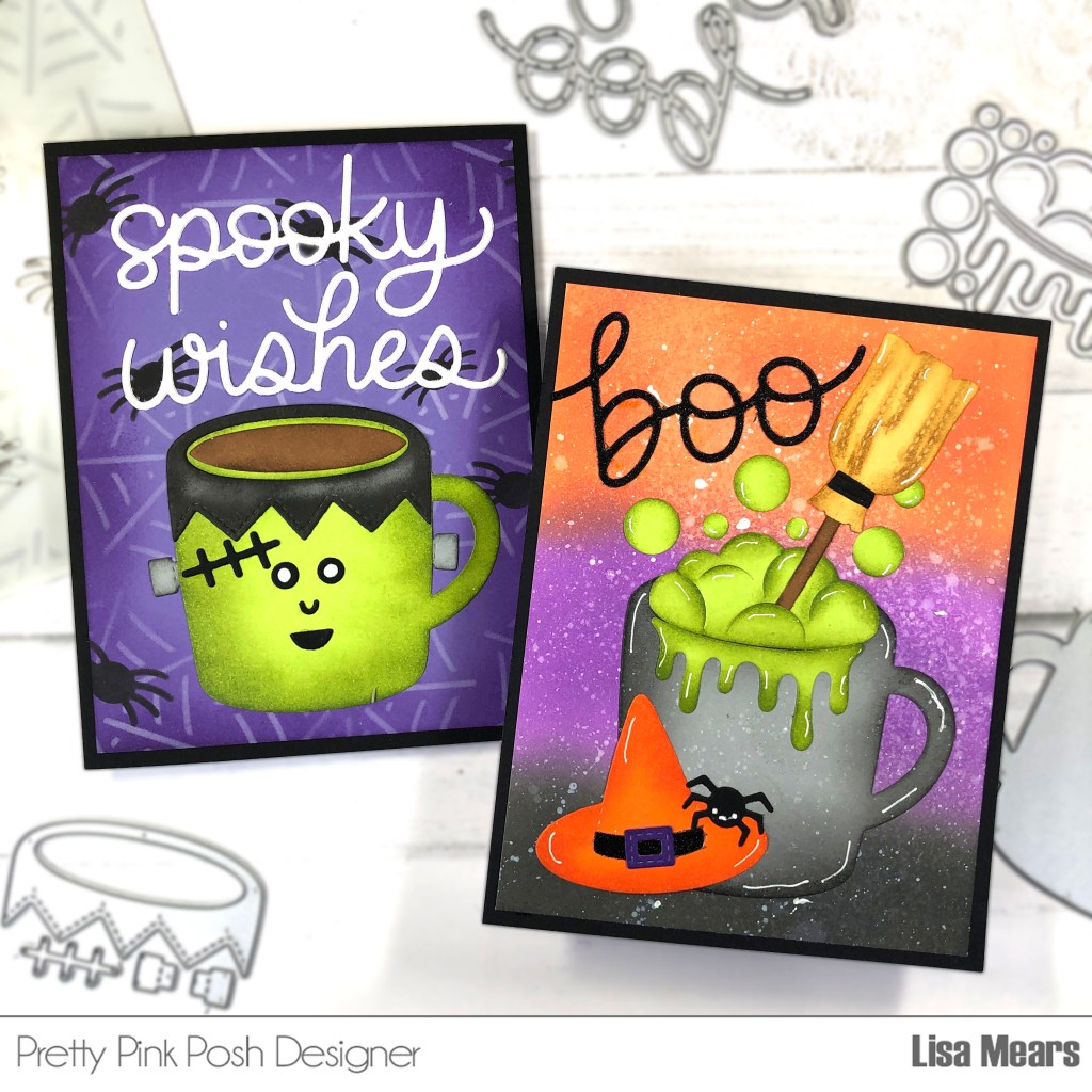 Halloween Mug Cards | Pretty Pink Posh Blog Hop – Lisa Mears Designs