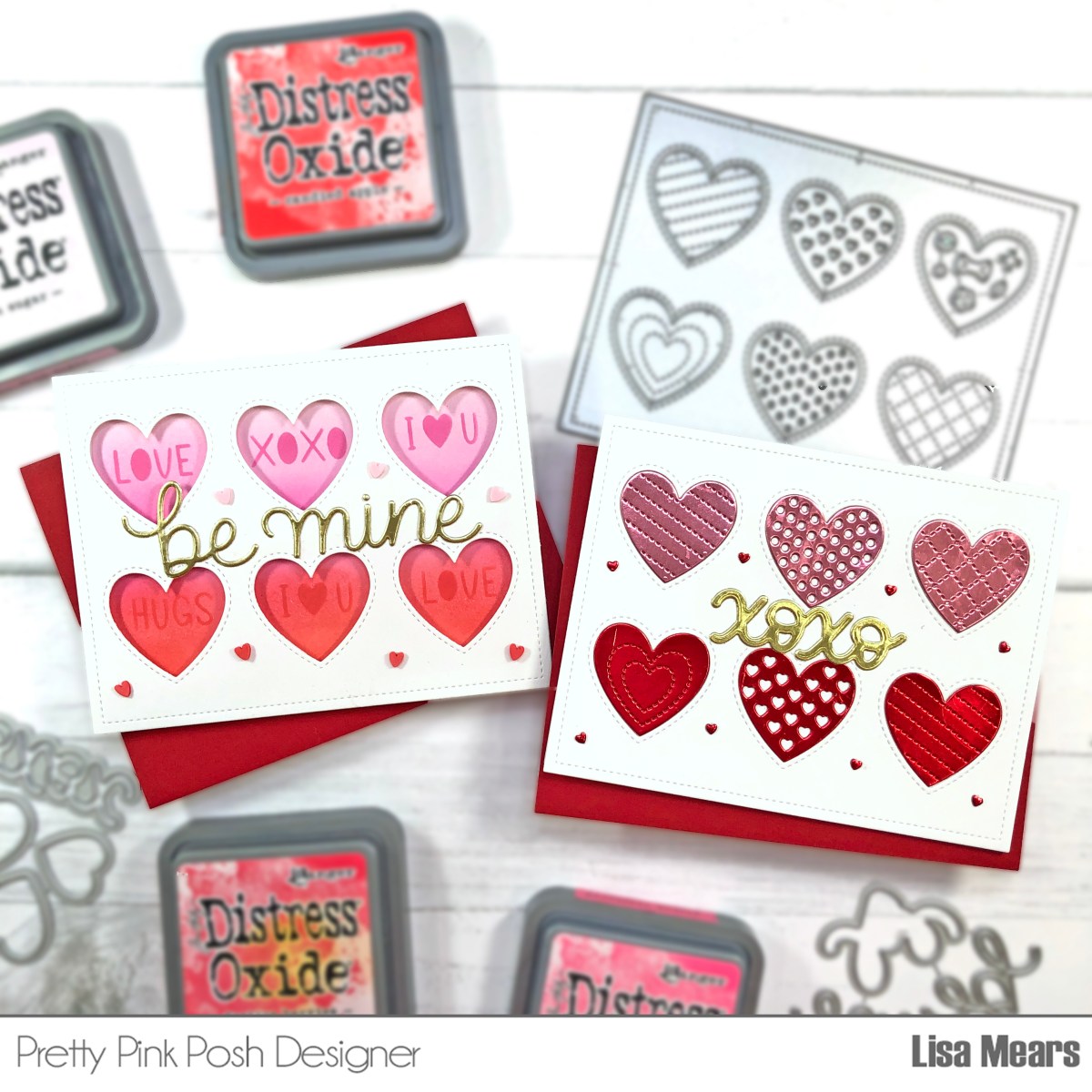 Easy Valentine’s Day Cards with Heart Cover Plate | Pretty Pink Posh ...