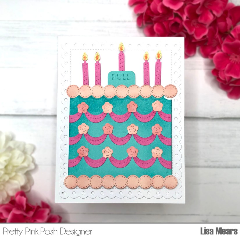 Interactive Birthday Cake Card | Pretty Pink Posh Blog Hop – Lisa Mears ...