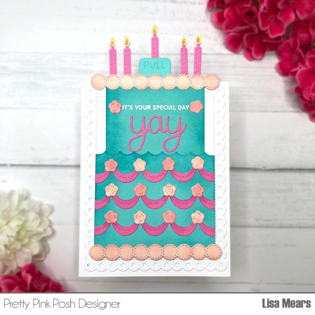 Interactive Birthday Cake Card | Pretty Pink Posh Blog Hop – Lisa Mears ...