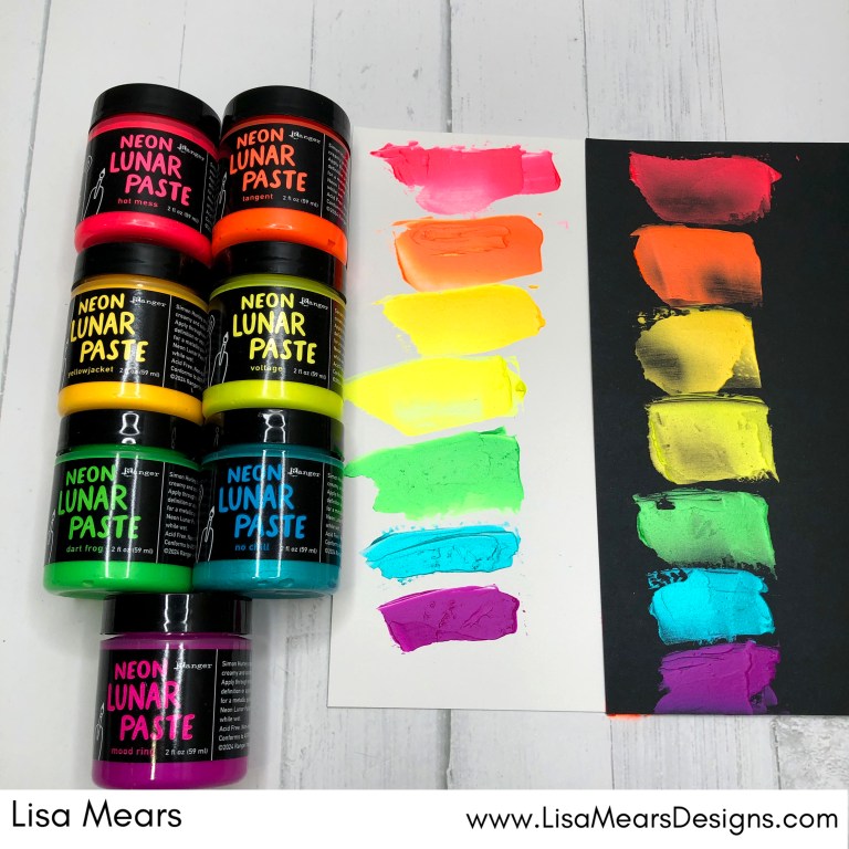 New NEON LUNAR PASTE! Brighten Up Your Birthday Cards – Lisa Mears Designs