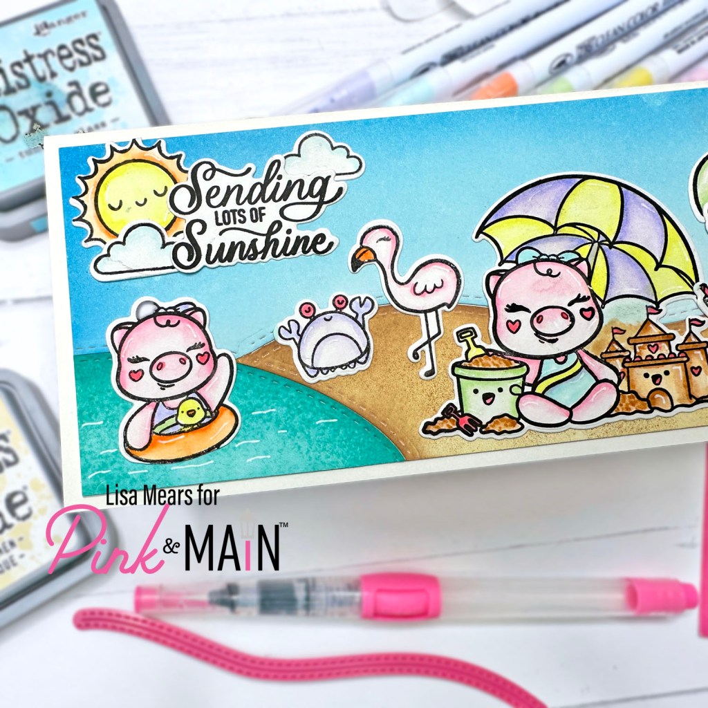 Use Border Dies in a Creative Way to Make a Summer Beach Scene Card ...
