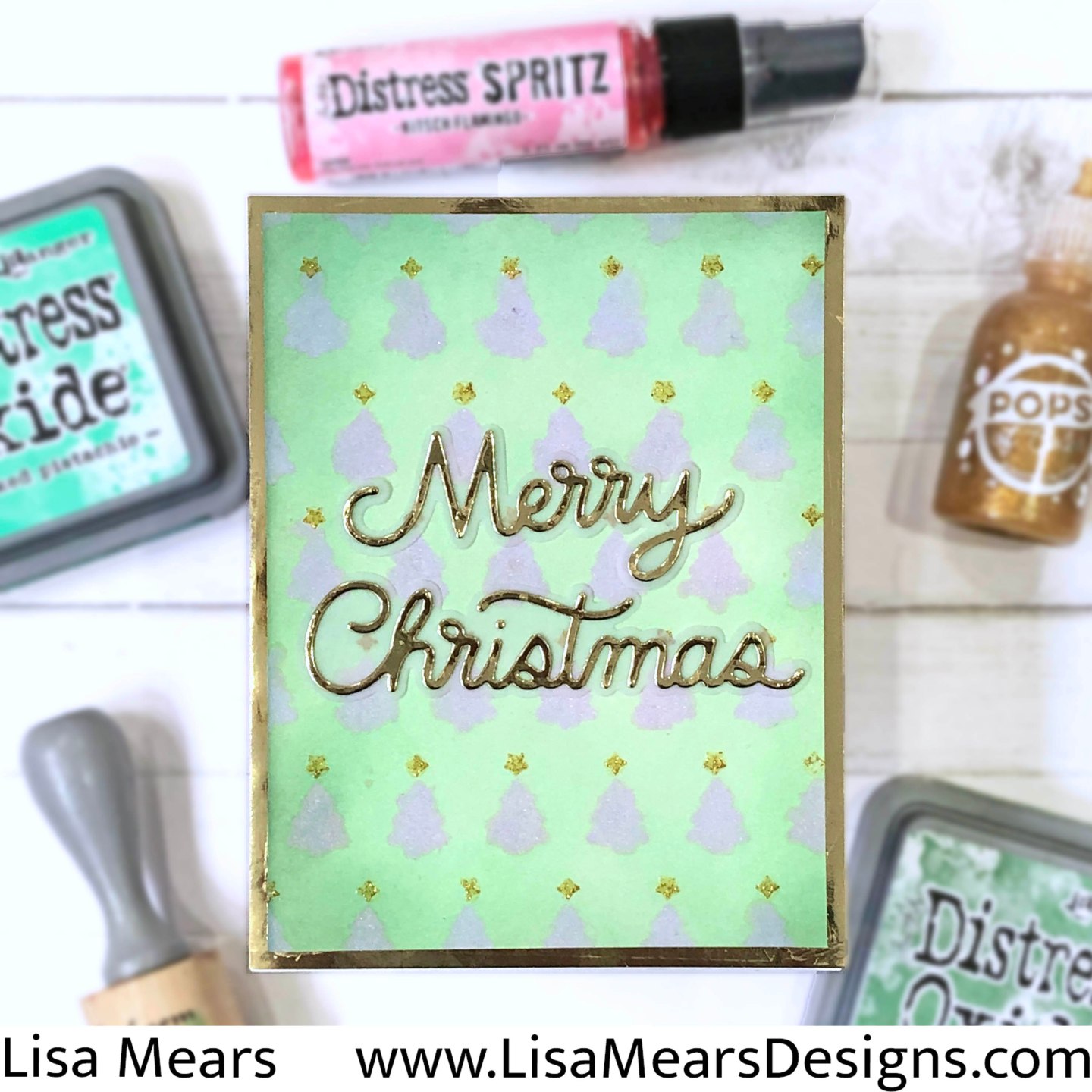 Add Sparkle to Your Holiday Cards with Tim Holtz Distress Spritz in ...