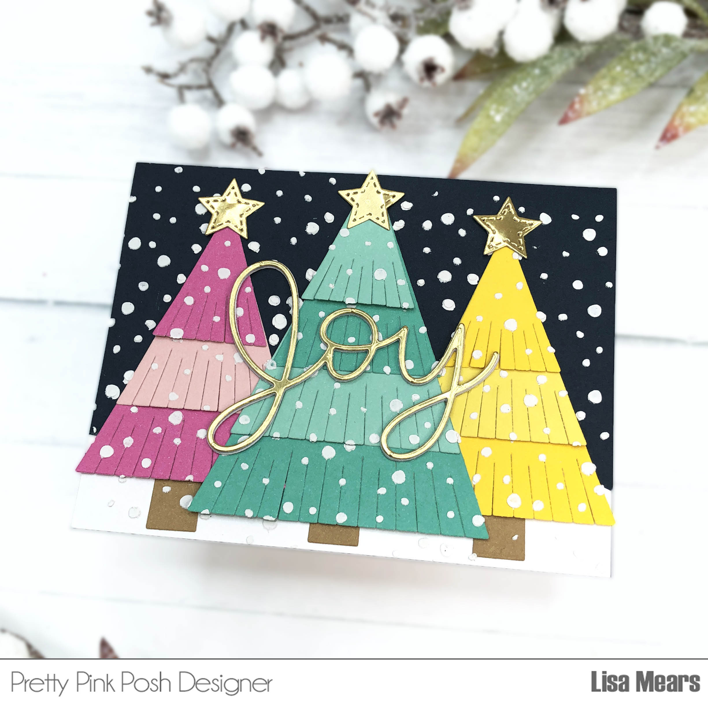 Add Texture & Depth to Your Christmas Cards | Pretty Pink Posh Blog Hop ...